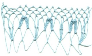 Arrowhead Decrease Stitch :: Knots Indeed: Beautiful and Practical Netting