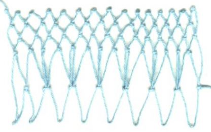 Peaks Decrease Stitch :: Knots Indeed: Beautiful and Practical Netting