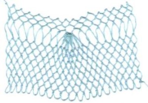 Pinecone Decrease Stitch :: Knots Indeed: Beautiful and Practical Netting