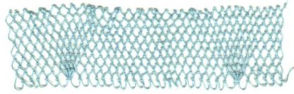 Pinecone Cluster Decrease Stitch :: Knots Indeed: Beautiful and Practical Netting
